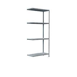 SCHULTE REGALWELT Steckregal im Baukastensystem, Anbauregal, 800 x 350 x 1800 mm, verzinkt