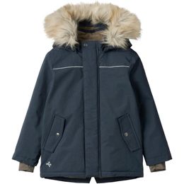 Outdoorjacke Wheat "Jacket Kasper Tech" Gr. 110, blau (dark blue) Jungen Jacken wasserdicht, atmungsaktiv und leicht wattiert