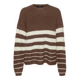 V&eacute;ro Moda Vero Moda Pullover in Braun/ Creme - 70% | Gr&ouml;&szlig;e S | Damen-pullover-cardigans