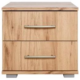 Nachtkonsole Priess "Husum in premium Qualität Schlafzimmer Schrank" Sideboards Gr. B/H/T: 41cm x 37cm x 38cm, beige (astkernbuchefarben) mit 2 Schubkästen Nachtschrank Beistellschrank Nachtschränkchen