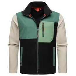 Fleecejacke Ragwear "Flettcher", Herren, Gr. XXL (56), grün, Plüsch, Material: 100% Polyester, sportlich, gerade hüftbedeckend, hoch geschlossener Ausschnitt, Langarm Ärmel ohne Ärmelschlitz abgesteppte Kante, Jacken, Herren Basic Plüschjacke