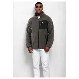 Fleecejacke Arctic Seven "ASAdvenio" Gr. M, grau (dunkelgrau) Herren Jacken Aus hochwertigem Sherpa-Fleece