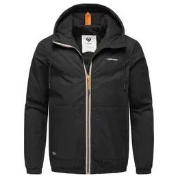 Outdoorjacke Ragwear "Windeyer" Gr. L (52), schwarz Herren Jacken Stylische Übergangsjacke mit Kapuze