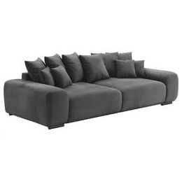 Big-Sofa Home Affaire "Sundance, B/T 302/137 cm" Sofas Gr. B/H/T: 310 cm x 92 cm x 141 cm, Microfaser, schwarz (memphis 17 black) Dauerschläfer mit Hygiene-Topper und Transporttasche