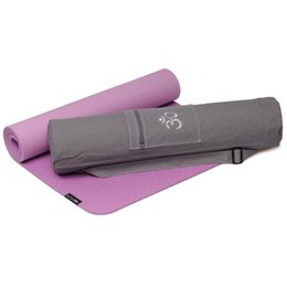 YOGISTAR.COM Yoga-set Starter Edition - Comfort (yogamatte Pro + Yogatasche Om) Herren Gr&ouml;&szlig;e One Size lila