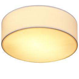 Casaria monzana® Deckenlampe Weiß Stoff Ø30cm