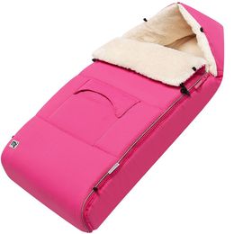 Monzana Babyfußsack Pink 93x56cm gefüttert