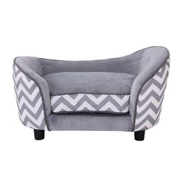 PawHut Haustiersofa Hundebett Hundecouch Hundesofa Hundematte Katze mit Kissen