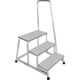 MUNK Günzburger Steigtechnik 50043 Aluminium Treppe Arbeitshöhe (max.): 2.6 m Silber 10.2 kg