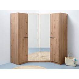 Schrank-Set Rauch "Kleiderschrank Schrank Garderobe Wäscheschrank VANDOR" Kastenmöbel-Sets Gr. B/H/T: 164cm x 197cm x 151cm, braun (eiche artisan) 4-türig mit viel Stauraum, Schränke einzeln stellbar MADE IN GERMANY