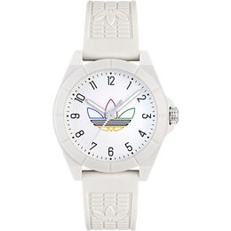 Quarzuhr adidas originals "PROJECT FOUR" Armbanduhren weiß Damen Armbanduhr, Herrenuhr, Damenuhr, unisex, Resinarmband