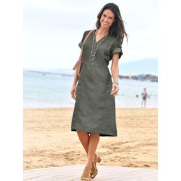 Sommerkleid Casual Looks "Kleid" Gr. 52, Normalgrößen, grün (hellkhaki) Damen Kleider