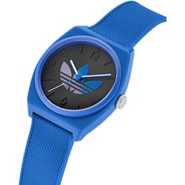 Quarzuhr adidas originals "PROJECT TWO GRFX" Armbanduhren blau Damen Armbanduhr, Herrenuhr, Damenuhr, unisex, Resinarmband