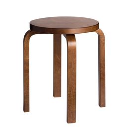 Artek - E60 Hocker, Nussbaum gebeizt