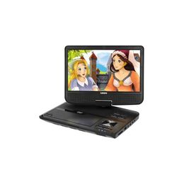 Lenco DVP-1010BK - Portable 10" DVD-Player with USB - Headphone-suspension bracket - Black