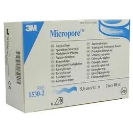 Micropore Vliespflaster, 5 cm x 9,1 m 6 St