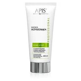 APIS ACNE - STOP, Reinigende Maske mit schwarzem Schlamm aus dem Toten Meer und mit grünem Tee 200 ml