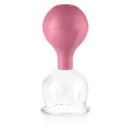 pulox Schröpfglas aus Echtglas pink 62mm 1 St