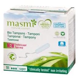 BIO Tampons Super 100% Bio-Baumwolle MAS 18 St