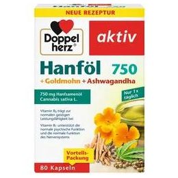 Queisser Doppelherz Hanföl+goldmohn+ashwagandha 80 St