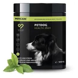 Peticare Relax-Mix Pulver für Hunde, beruhigendes Ergänzungsfutter-Mittel 100 g