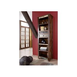 Regal Altholz 60x35x190 mehrfarbig lackiert NATURE OF SPIRIT #23