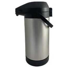 EasyPush Pumpkanne Edelstahl 3.5 L Schwarz, Silber