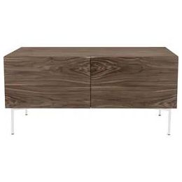 Sideboard WOODMAN Sideboards Gr. B/H/T: 120cm x 65cm x 48cm, braun (nussbaum) Kommode mit Holzfurnier aus Nussbaum