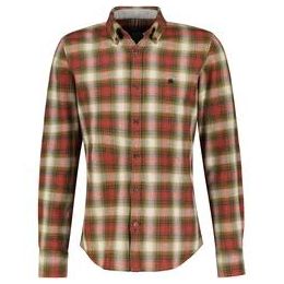 Karohemd Lerros "Lerros STRUCTURE CHECK" Gr. XL, braun (dried tobacco) Herren Hemden