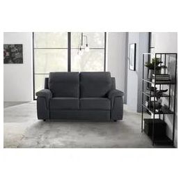 2-Sitzer NICOLETTI HOME "Alan" Sofas Gr. B/H/T: 175cm x 99cm x 94cm, NaturLEDER TORELLO, ohne Relaxfunktion, blau (dunkelblau) Breite 175 cm, wahlweise mit Relaxfunktion