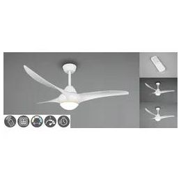 LED Deckenleuchte Trio LEUCHTEN "Alesund Deckenventilator" Lampen Gr. Ø 115,5 cm Höhe: 47,5 cm, weiß (weiß matt) Deckenlampe, Ventilator, Fernbedienung, Ventilator getrennt schaltbar