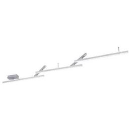 Trio LEUCHTEN LED Deckenleuchte "MELBY", silber (nickelfarben, alufarben), H:12cm L:242cm, Lampen, WiZ Smarthome Deckenlampe Steuerung per Fernbedienung + App schwenkbar