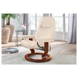 Relaxsessel stressless "Garda", beige (cream batick), B:85cm H:100cm T:77cm, Sessel, mit Classic Base, Größe L, Gestell Braun