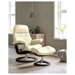 Relaxsessel stressless "Sunrise", beige (vanilla paloma), B:79cm H:103cm T:73cm, Leder BATICK: BATICK ist ein leicht korrigiertes, durchgefärbtes und genarbtes Möbelleder, bei dem die meisten Unebenheiten und Spuren in der Regel entfernt wurden., Leder PALOMA: PALOMA ist ein durchgefärbtes Semianilin-Möbelleder mit natürlicher Narbung., ROHLEDER Stoff Q2 FARON: Ein fester zuverlässiger Bouclu00e9 