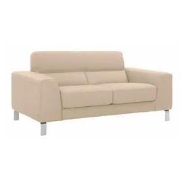 2-Sitzer Calia italia "Simon, erstklassiger Sitzkomfort und tolles Design" Sofas Gr. B/H/T: 172cm x 81cm x 94cm, Leder BULL, beige in zwei Lederqualitäten