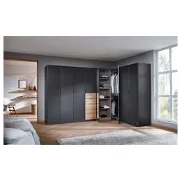 Schrank-Set Rauch "Ontario" Kastenmöbel-Sets Gr. B/H/T: 298cm x 197cm x 195cm, Alle Elemente können einzeln gestellt werden, grau (graumetallic/eiche artisan)