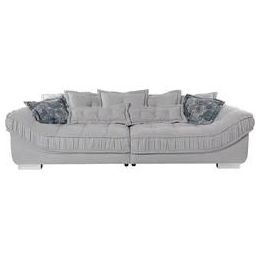 Big-Sofa Inosign "Diwan II DuraFlex" Sofas Gr. B/H/T: 300cm x 68cm x 119cm, Struktur fein, silberfarben (silber) DuraFlex-Kaltschaumpolsterung, bis 140 kg, 4 Bezugsqualitäten