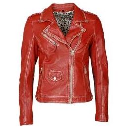 Bikerjacke JCC "51300" Gr. 34, rot Damen Jacken