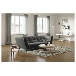 Ecksofa Inosign "Bahamas L-Form" Sofas Gr. B/H/T: 288cm x 88cm x 104cm, Velours, grau (anthrazit) Ecksofa aus der Modul-Serie »Lamiya«, unendlich erweiterbar