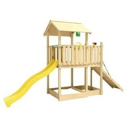 Spielturm Jungle Gym "Drift" Spieltürme gelb Kinder Spielanlage inklusive Rutsche mit Wasseranschluss