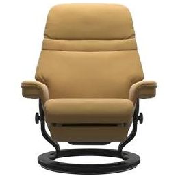 Relaxsessel stressless "Sunrise" Sessel Gr. Material Bezug, Material Gestell, Ausführung / Funktion, Maße B/H/T, gelb (honey) elektrisch verstellbar, optional 2-motorisch, Größe M & L