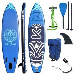 SUP-Board KOHALA "Kohala" Wassersportboards Gr. 320 x 81 x 15cm 320 cm, blau (blau, weiß)