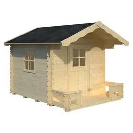 Spielhaus Palmako "Stina 3,1 m2" Spielhäuser beige (natur) Kinder mit Terrasse