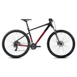 Mountainbike GHOST "Kato AL" Fahrräder Gr. 40cm, 27,5 Zoll (69,85cm), schwarz (rot-schwarz) für Damen und Herren, Kettenschaltung