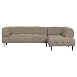 Ecksofa Woood "Lloyd" Sofas Gr. B/H/T: 267cm x 77cm x 205cm, Relaxelement rechts, braun (braune mischung)