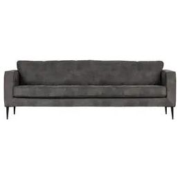 3-Sitzer Woood "Crew" Sofas Gr. B/H/T: 235cm x 80cm x 90cm, grau (dunkelgrau) H 80 x B 235 T 90 cm