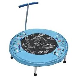 Kindertrampolin Plum "Junior Bouncer" Trampoline Gr. Ø 81cm, blau (schwarz, weiß, blau, bunt) Kinder mit Meeres-Sound