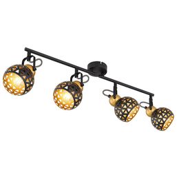 Globo Lighting - SARRA - Strahler Metall schwarz matt, 4x E14