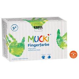 6 Kreul MUCKI Fingerfarben farbsortiert 6 x 150,0 ml