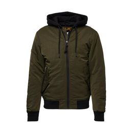 Superdry Jacke 'MA1' Herren Gr&ouml;&szlig;e XL dunkelgr&uuml;n / schwarz